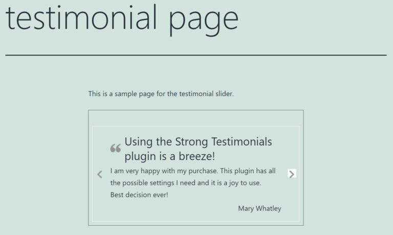 How to create a WordPress testimonial slider the easy way