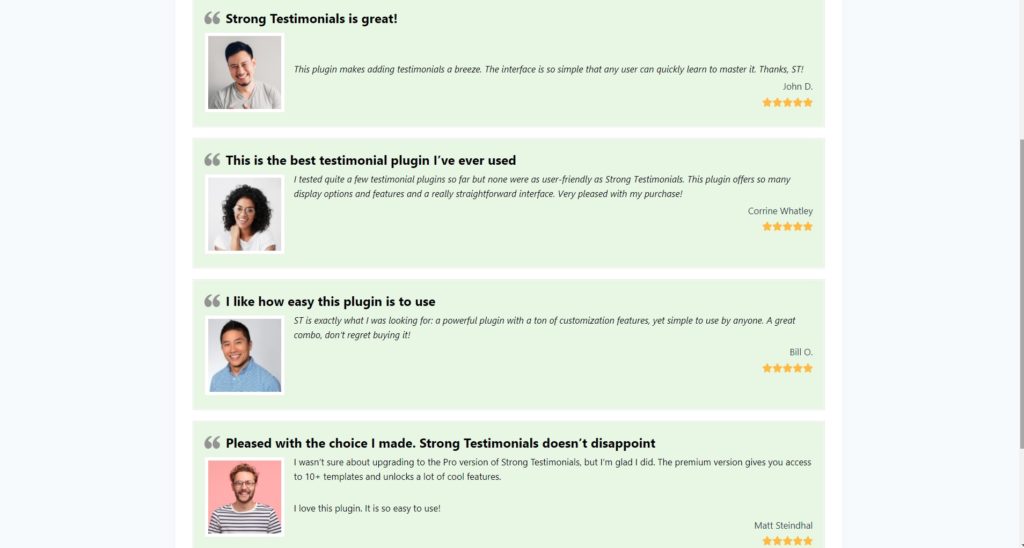 5 awesome testimonial templates to spice up your WordPress website!