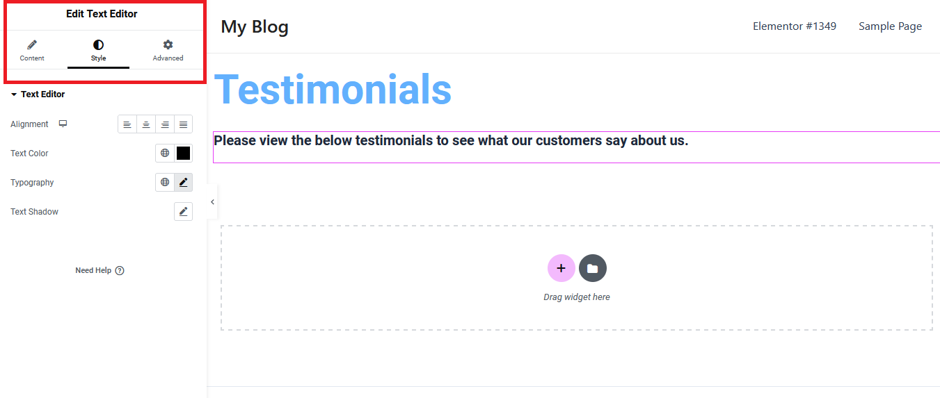 Create a testimonials page with Elementor and Strong Testimonials